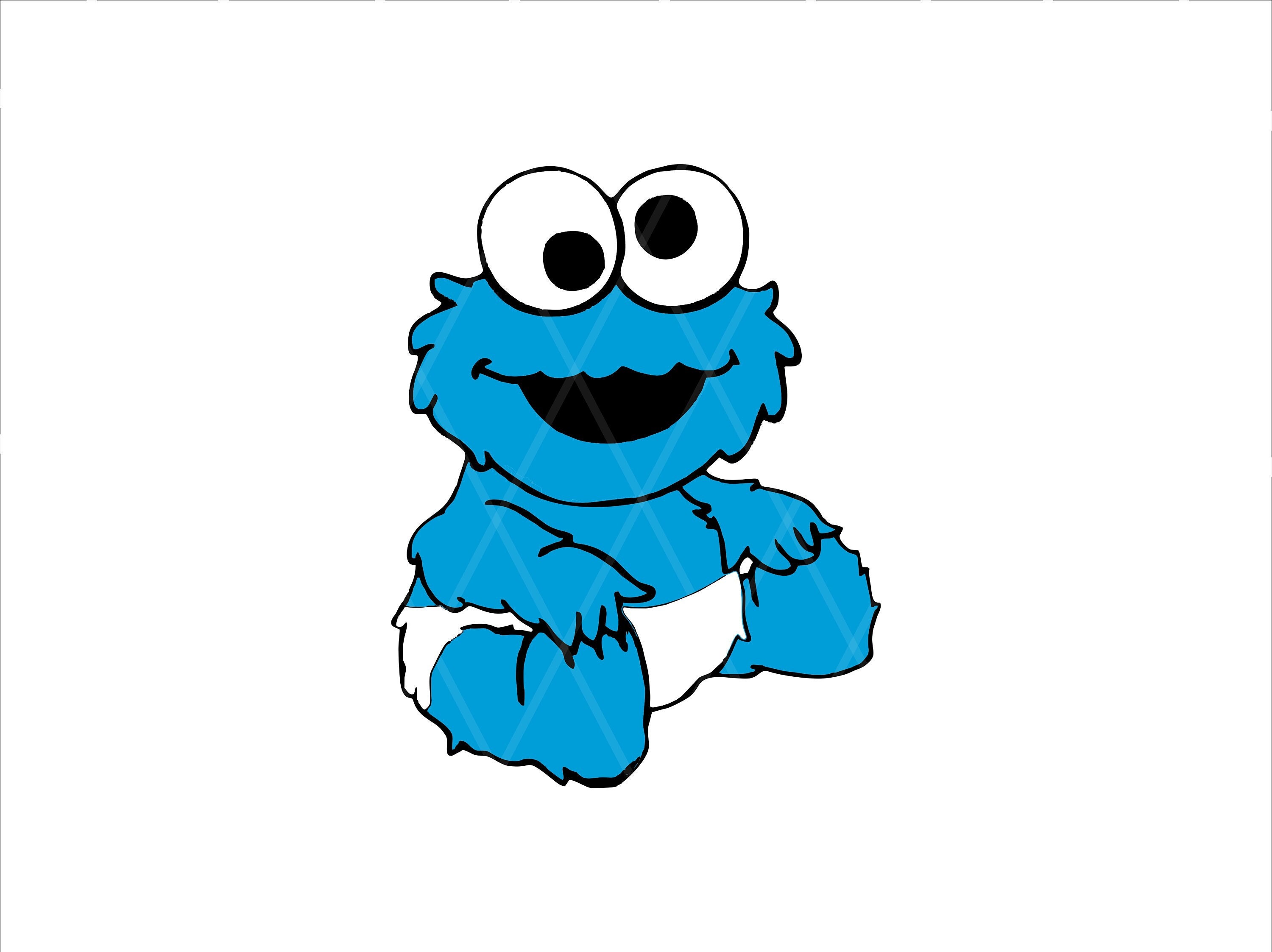Cookie Monster Drawing Cute