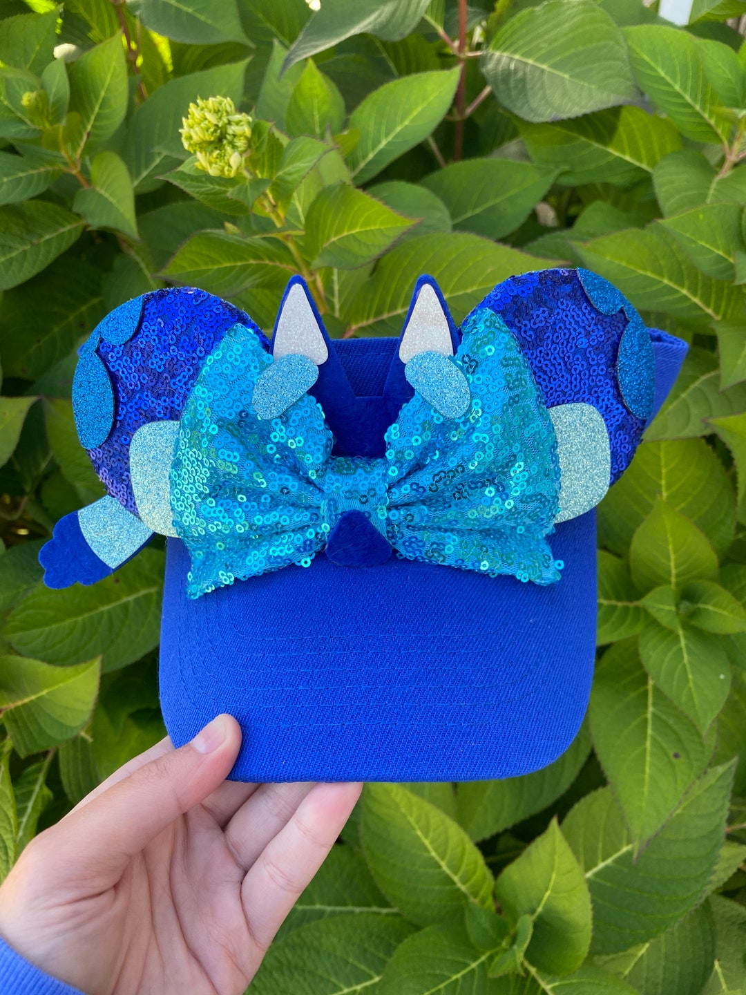 Bluey Inspired Visor With Ears - Etsy