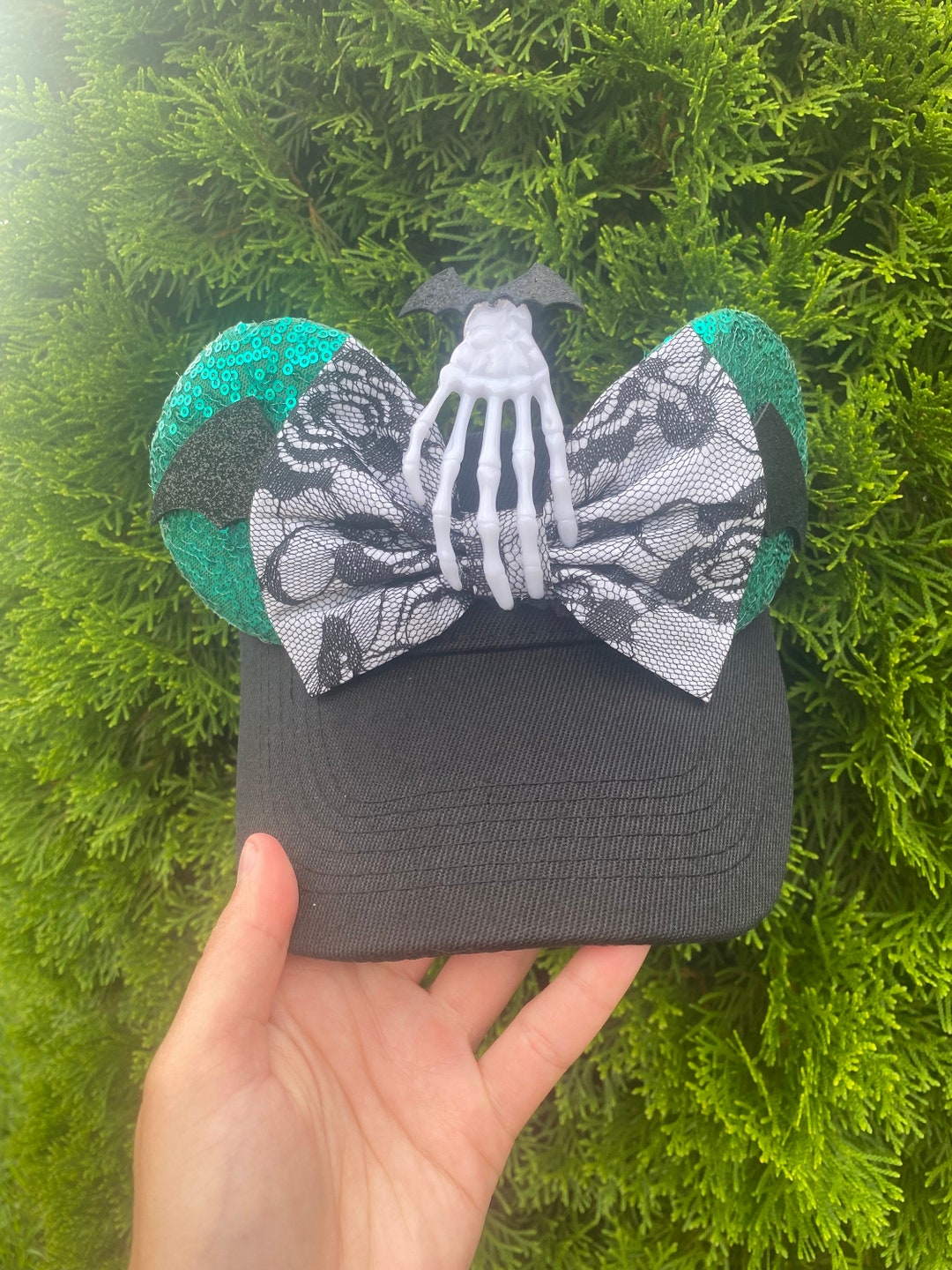 Haunted Mansion Skeleton Inspired Visor With Ears - Etsy