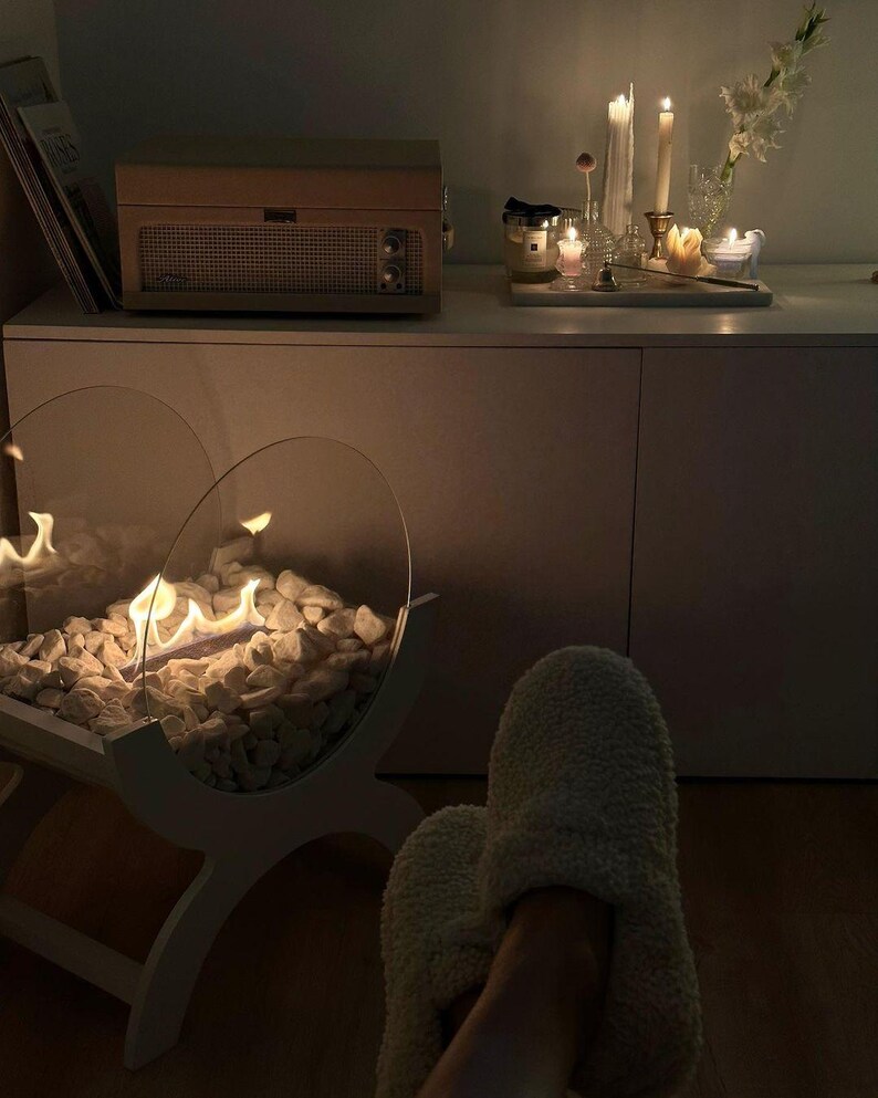 Tabletop Bioethanol Fireplace Portable Fire Pit Tabletop Bioethanol ...