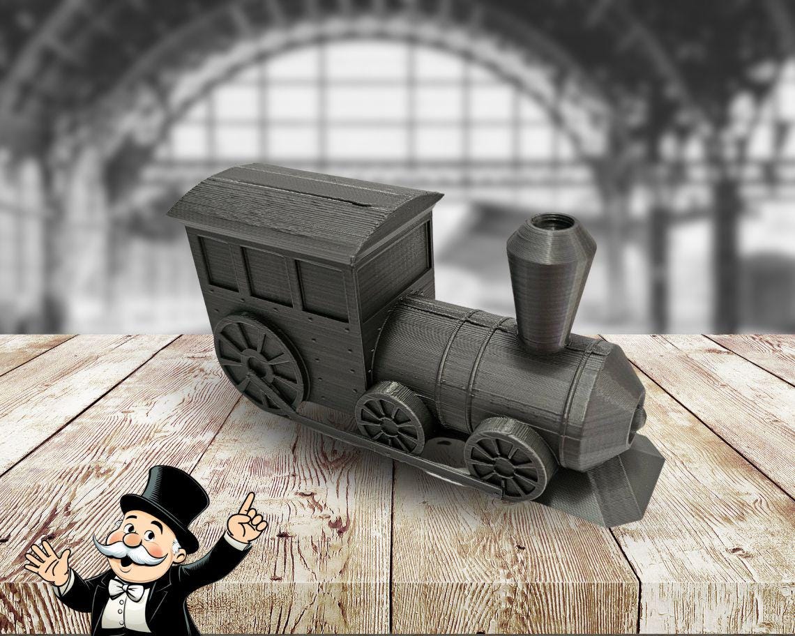 Unleash Excitement With Our Exclusive Monopoly Style Train Token – 15 ...