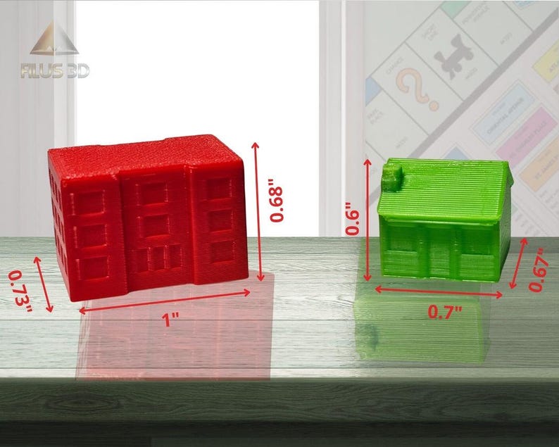 Upgrade Your Monopoly With Our Set of 12 Exclusive 3D Printed Hotels ...