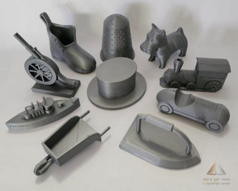 Giant Race Car Decor - Monopoly Style Token, Various Sizes & Colors, 3D ...