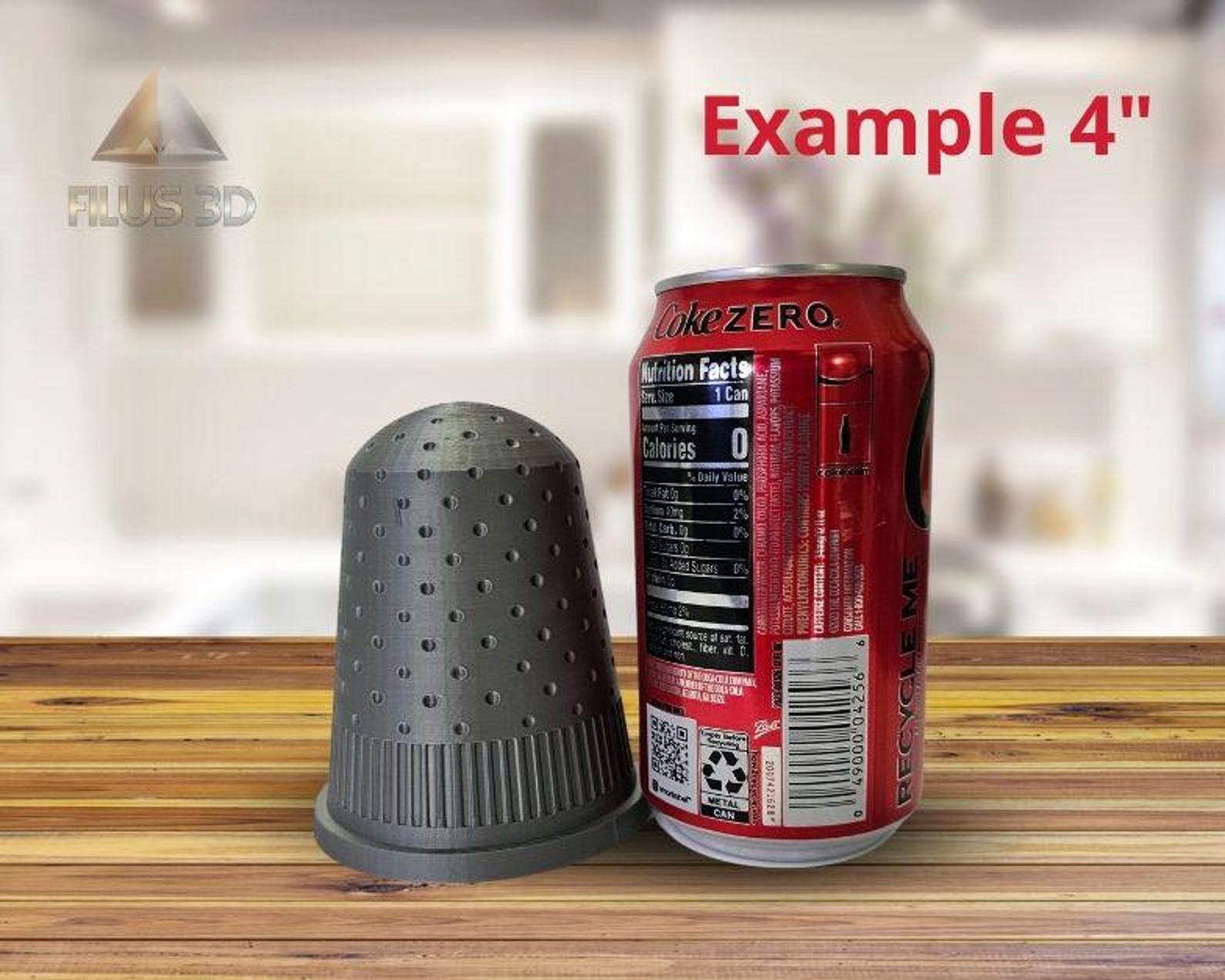 Big Thimble Decor – 3D Printed Monopoly Style Token, 2, 5, 8 Inches, 15 ...