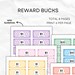 EDITABLE Kids Reward Bucks Printable Kids Reward Chore Bucks, Printable ...