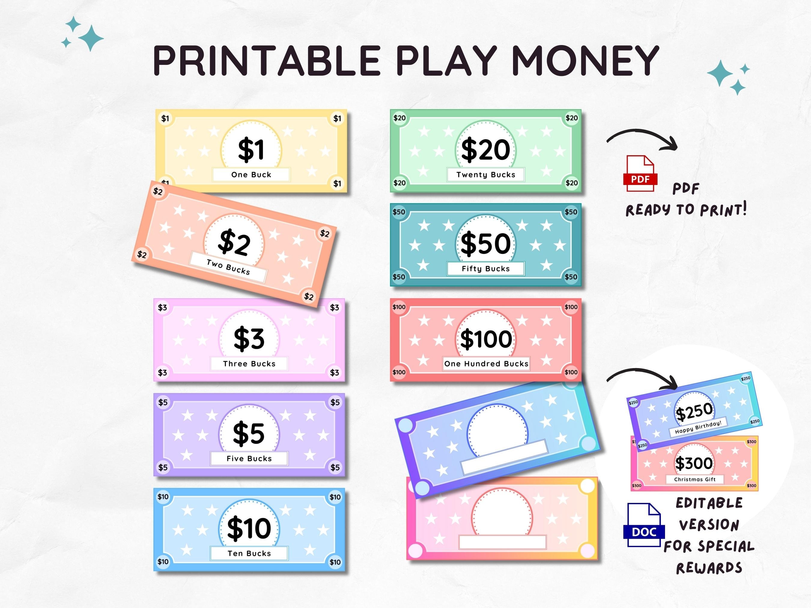 Editable Kids Reward Chart How to Earn Money Chore Chart for Kids ...