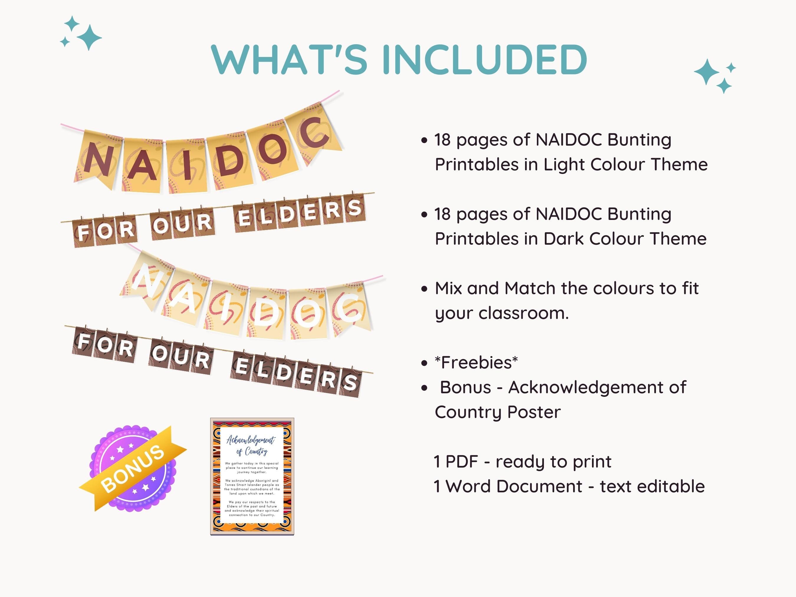 NAIDOC Week Bunting for Our Elders Aboriginal Art Indigenous Education ...