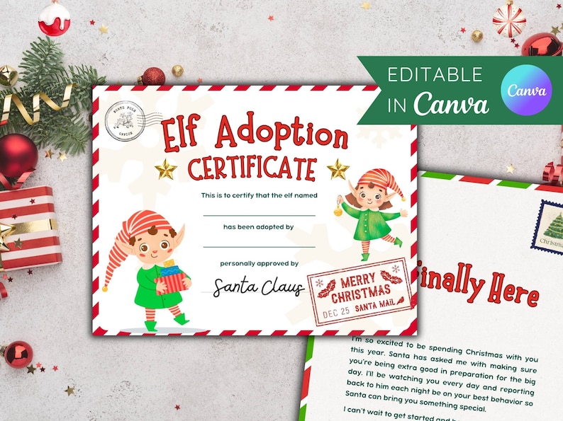 EDITABLE Elf Letters, Elf Welcome Letter, Elf Goodbye Letter, Elf Rules ...