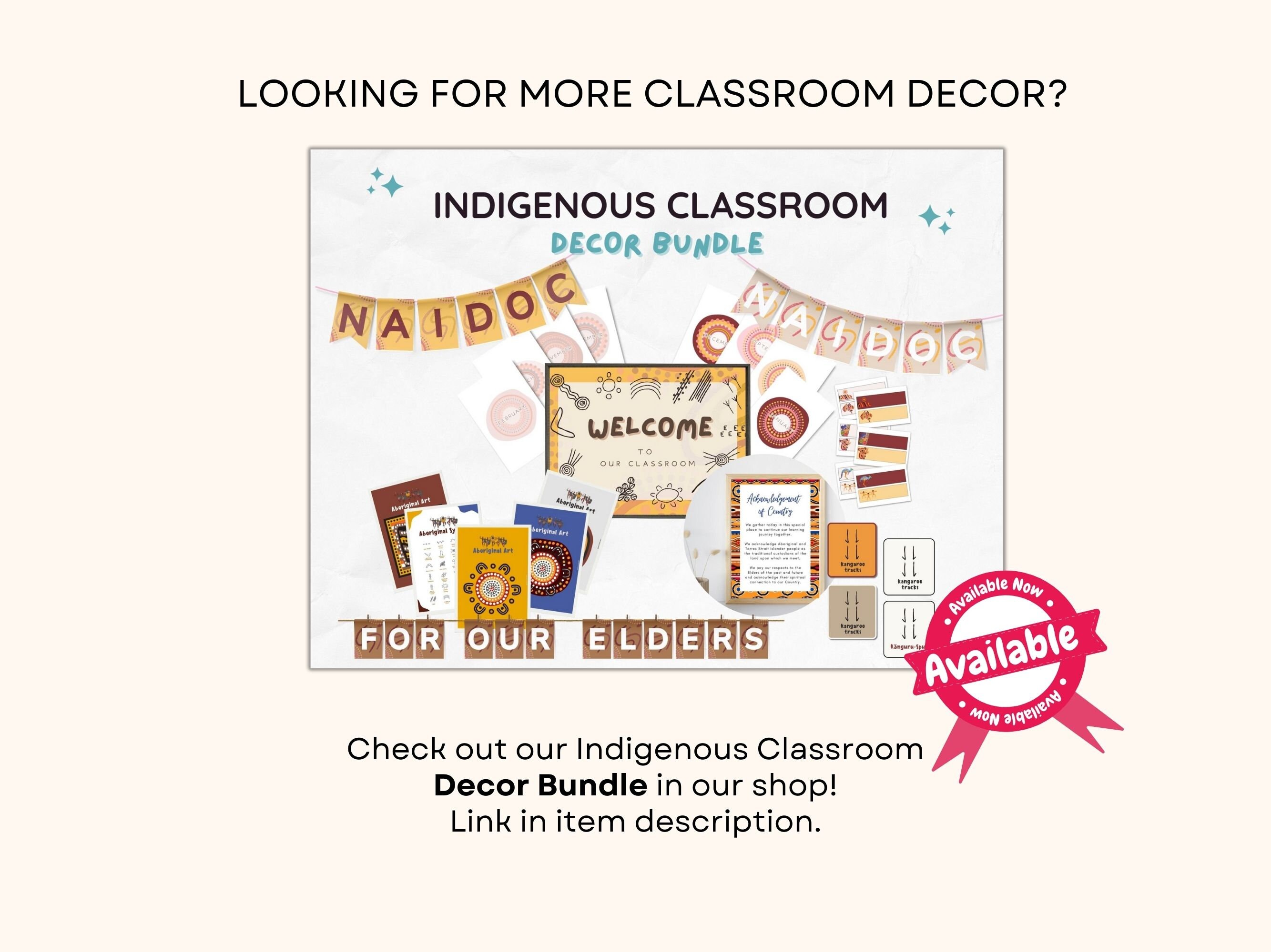 Indigenous Classroom Birthday Display NAIDOC Aborginal Printables ...