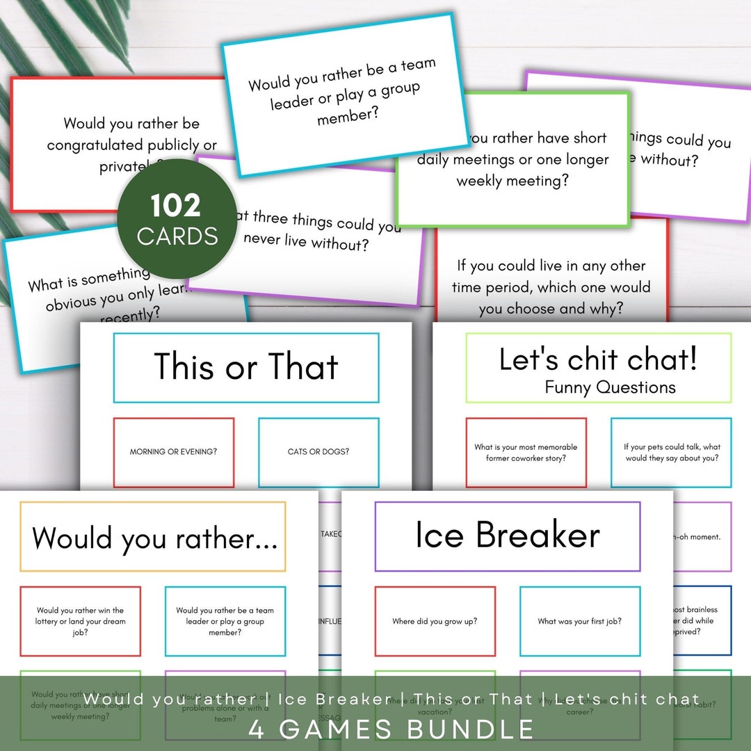 Conversation Cards, Conversation Starters, Get to Know You Questions ...