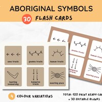 Number Flash Card | Aboriginal Art Educational Illustrative Flashcards ...