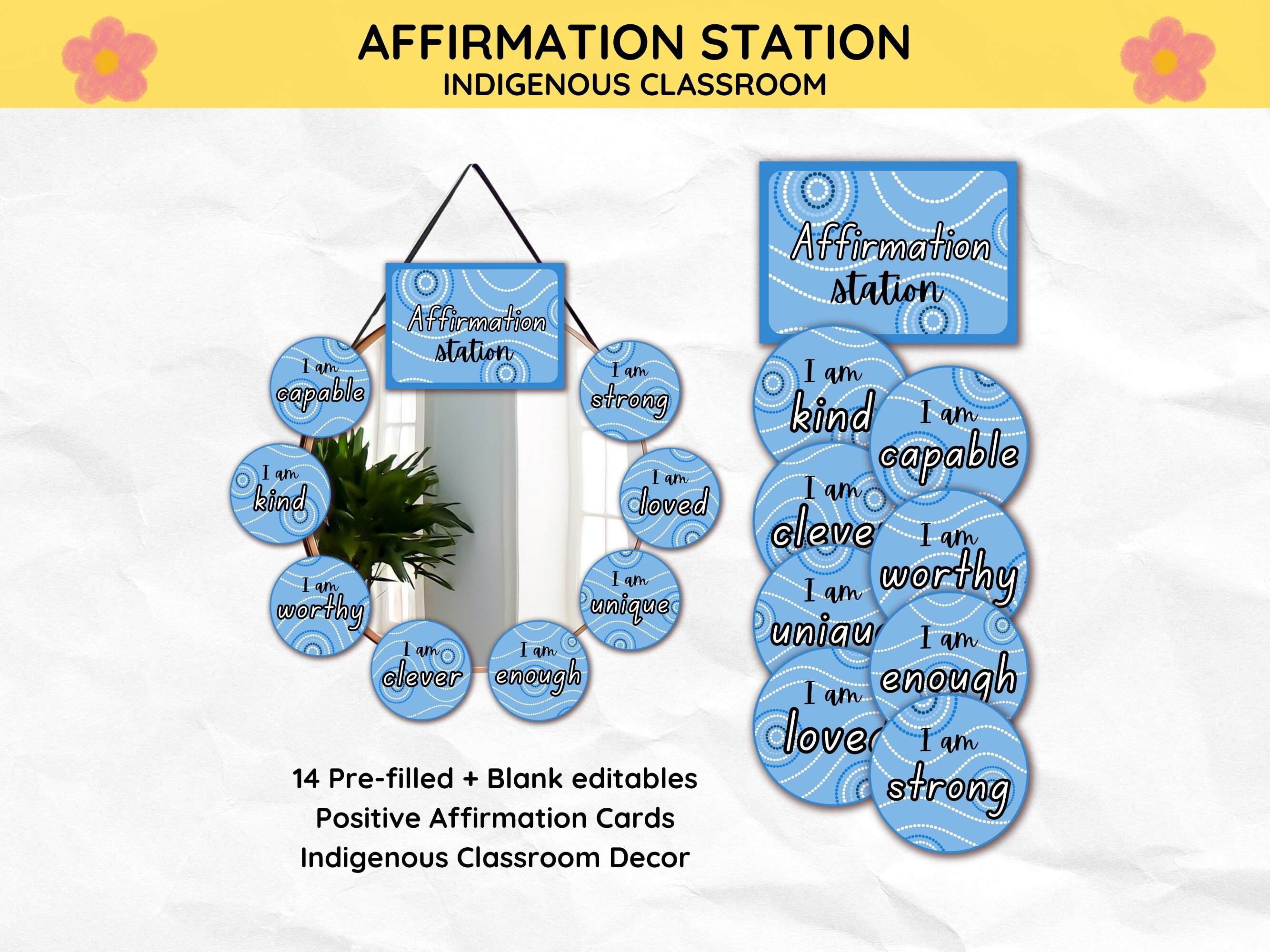 Indigenous Classroom Affirmation Station Aborginal Classroom Decor ...