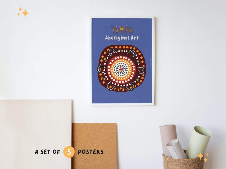 Indigenous Australian Aboriginal Symbol Poster Classroom Display Dot ...