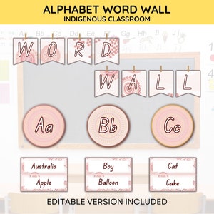 Indigenous Alphabet Word Wall Alphabet Learning Indigenous Classroom ...
