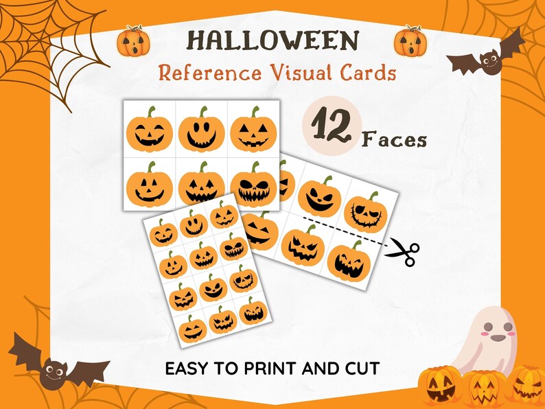 Jack-o-lantern Activity Sheets | DIY Pumpkin Face (digital Download) - Etsy