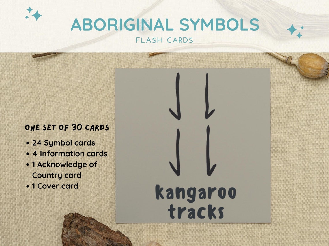 Indigenous Australian Aboriginal Symbol Flashcards Flash Cards - Etsy