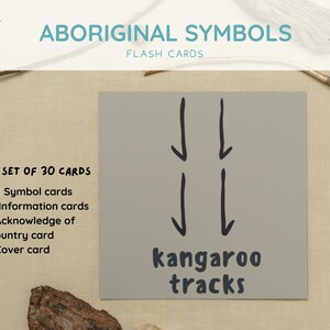 Indigenous Australian Aboriginal Symbol Flashcards Flash Cards ...