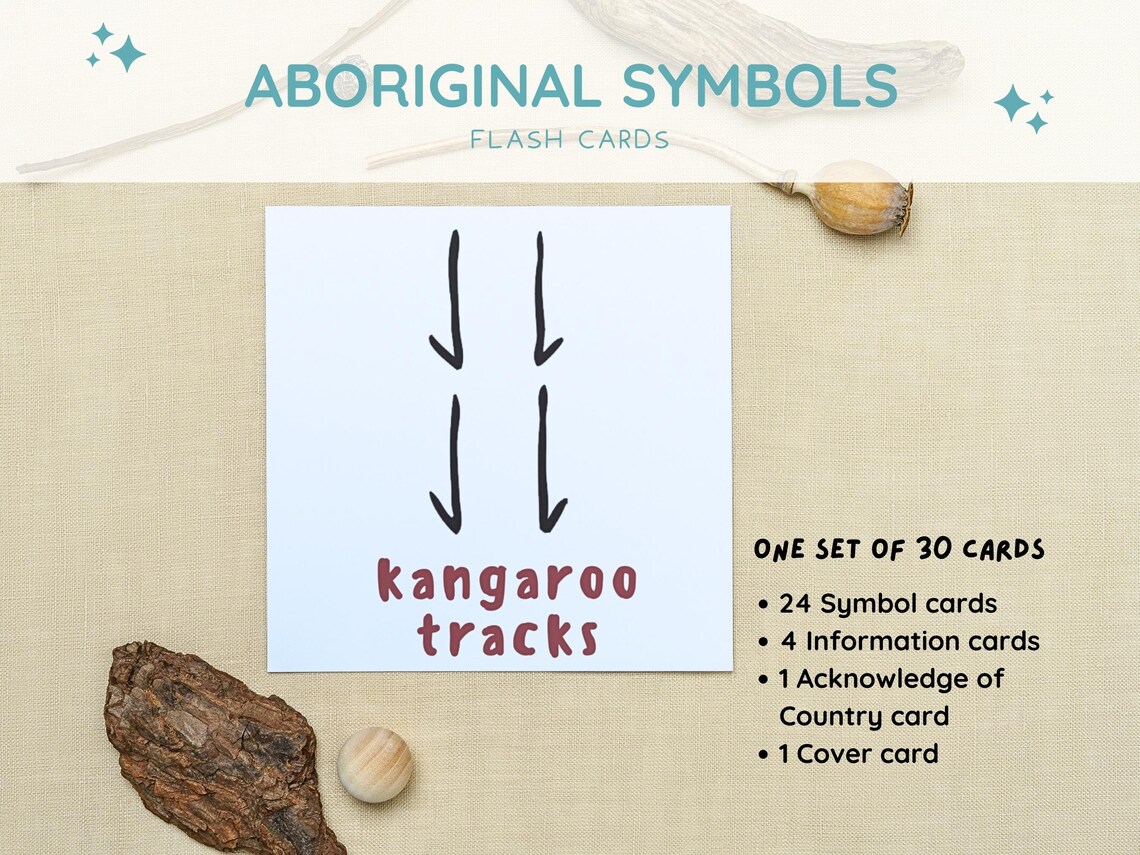 Indigenous Australian Aboriginal Symbol Flashcards Flash Cards - Etsy