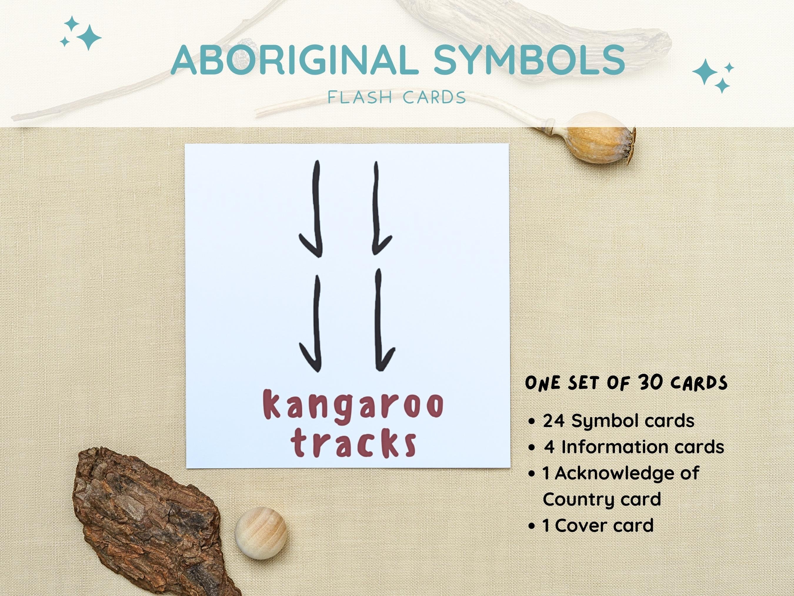 Indigenous Australian Aboriginal Symbol Flashcards Flash Cards ...