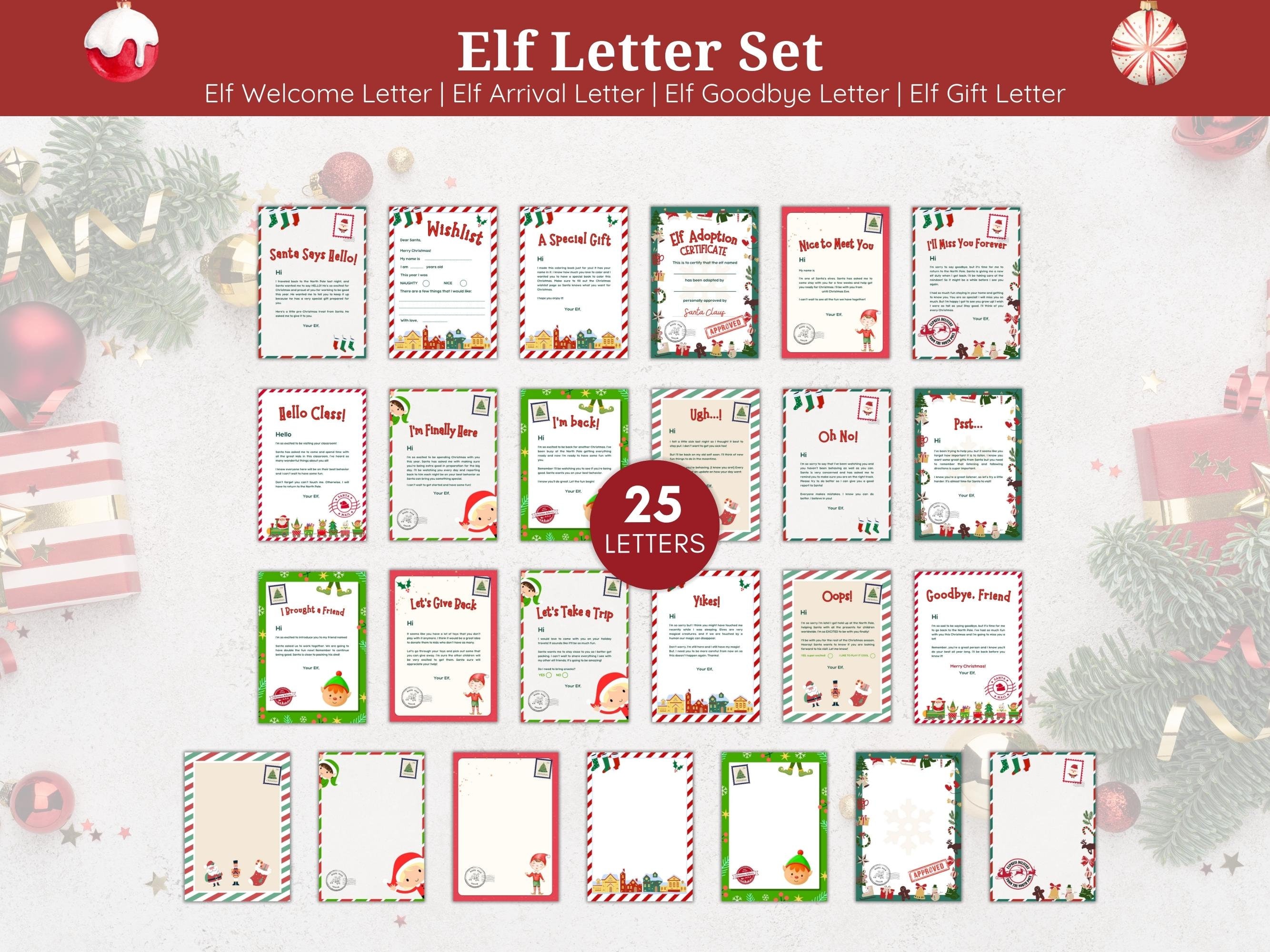 EDITABLE Elf Letter Elf Welcome Letter Elf Arrival Letter - Etsy Australia