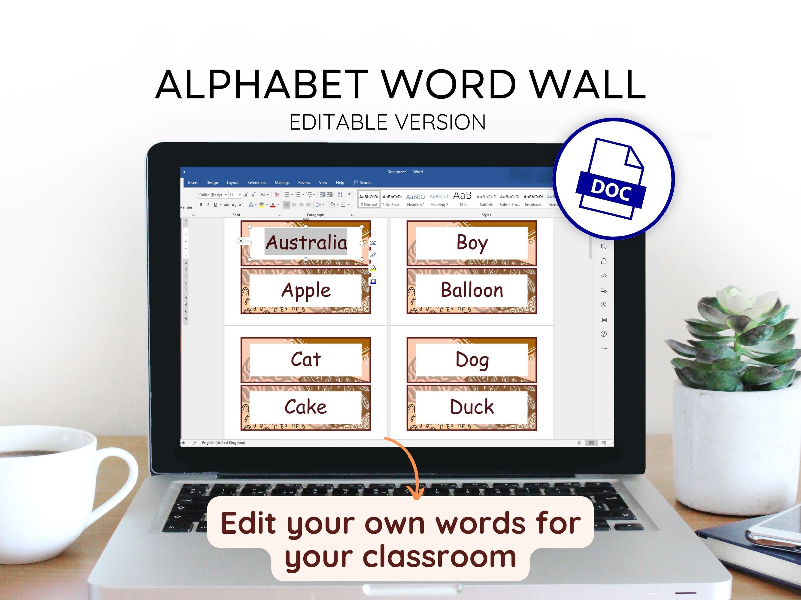 Indigenous Alphabet Word Wall Alphabet Learning Indigenous Classroom ...