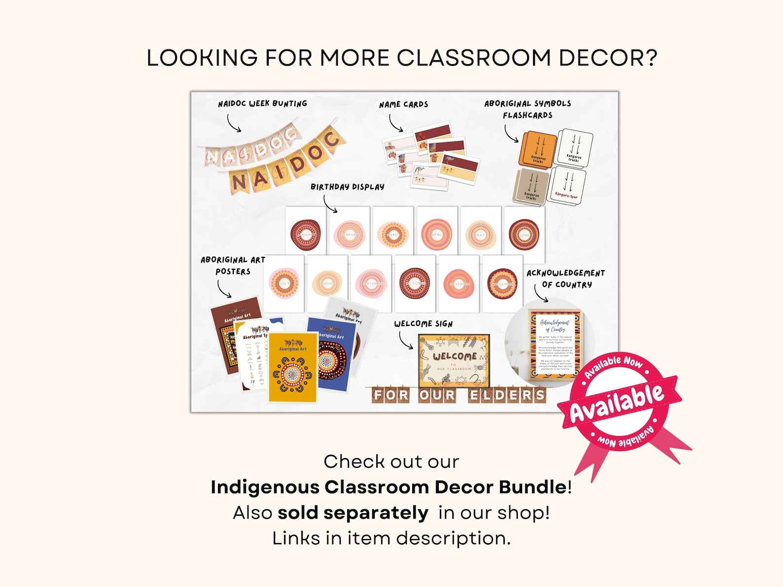 Indigenous Classroom Birthday Display NAIDOC Aborginal Printables ...
