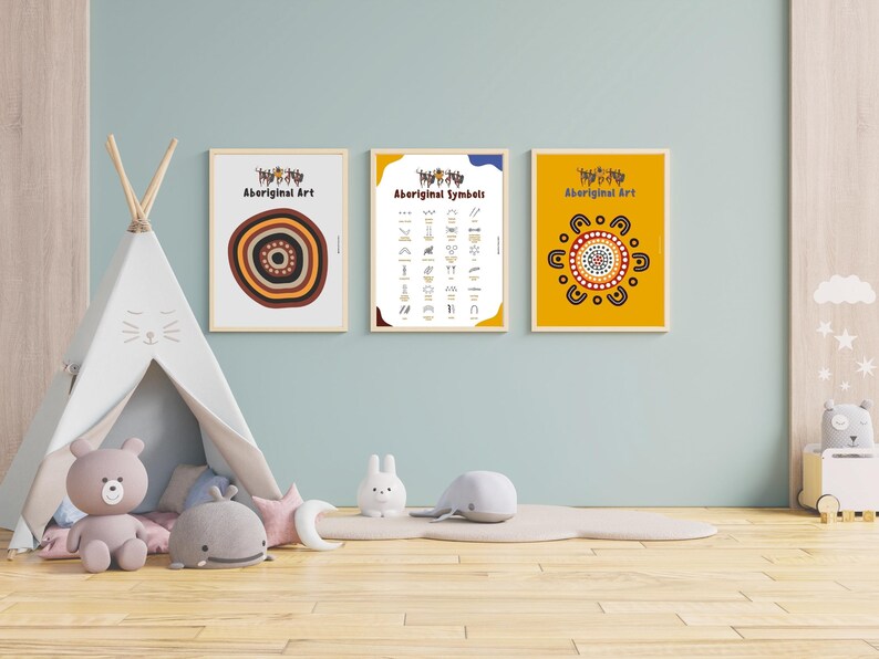 Indigenous Australian Aboriginal Symbol Poster Classroom Display Dot ...