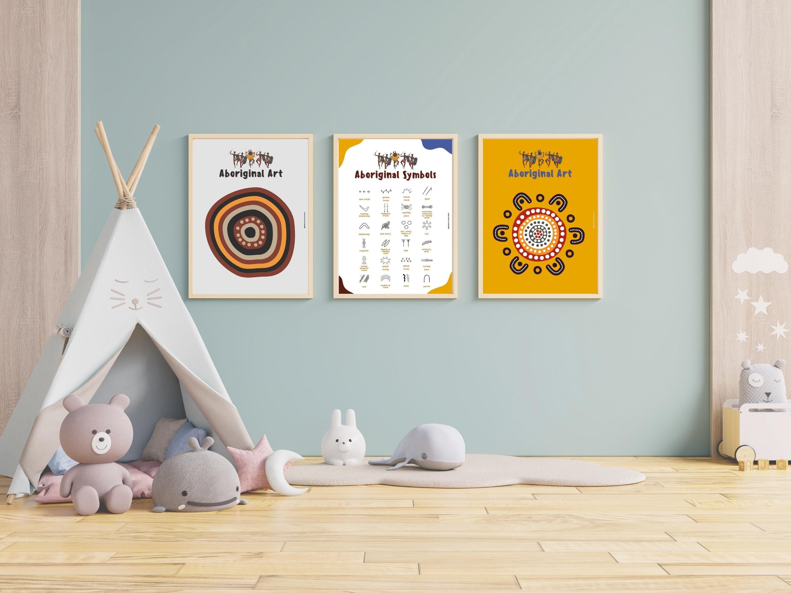 Indigenous Australian Aboriginal Symbol Poster Classroom Display Dot ...