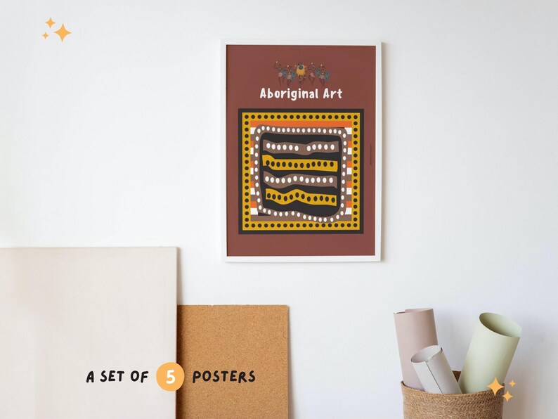 Indigenous Australian Aboriginal Symbol Poster Classroom Display Dot ...