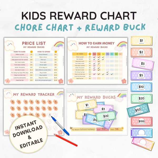 Kids Reward System - Etsy