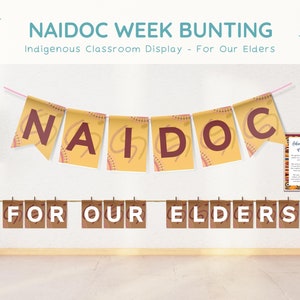 NAIDOC Week Bunting for Our Elders Aboriginal Art Indigenous Education ...