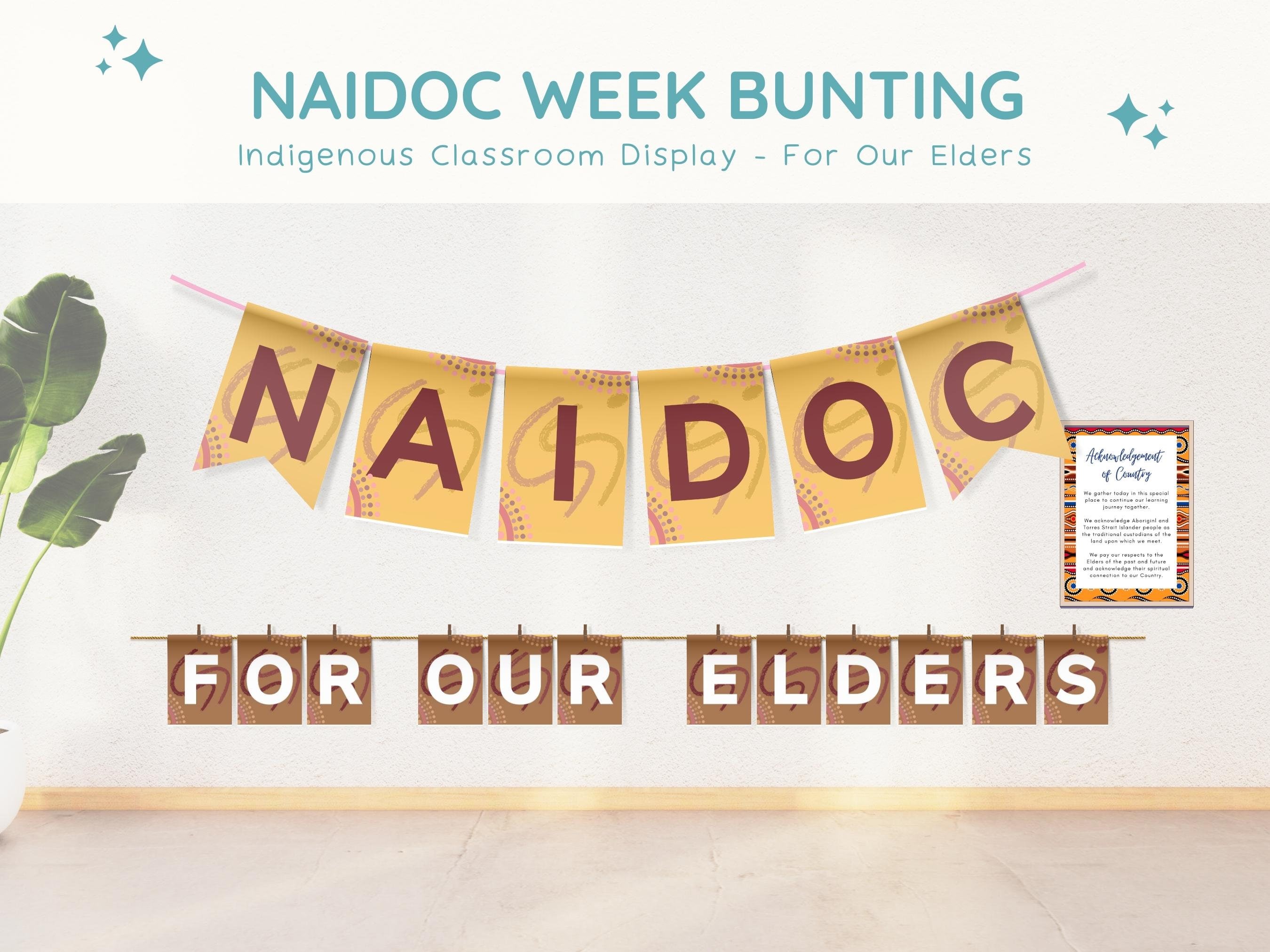 NAIDOC Week Bunting for Our Elders Aboriginal Art Indigenous Education ...