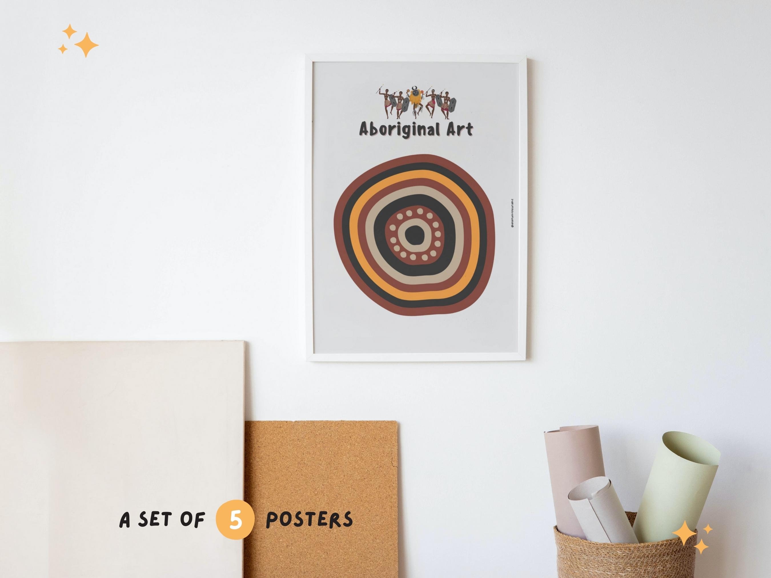 Indigenous Australian Aboriginal Symbol Poster Classroom Display Dot ...