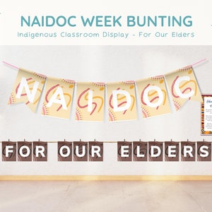 NAIDOC Week Bunting for Our Elders Aboriginal Art Indigenous Education ...