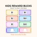 Printable Kids Reward Bucks, Play Money (editable Digital Download) - Etsy