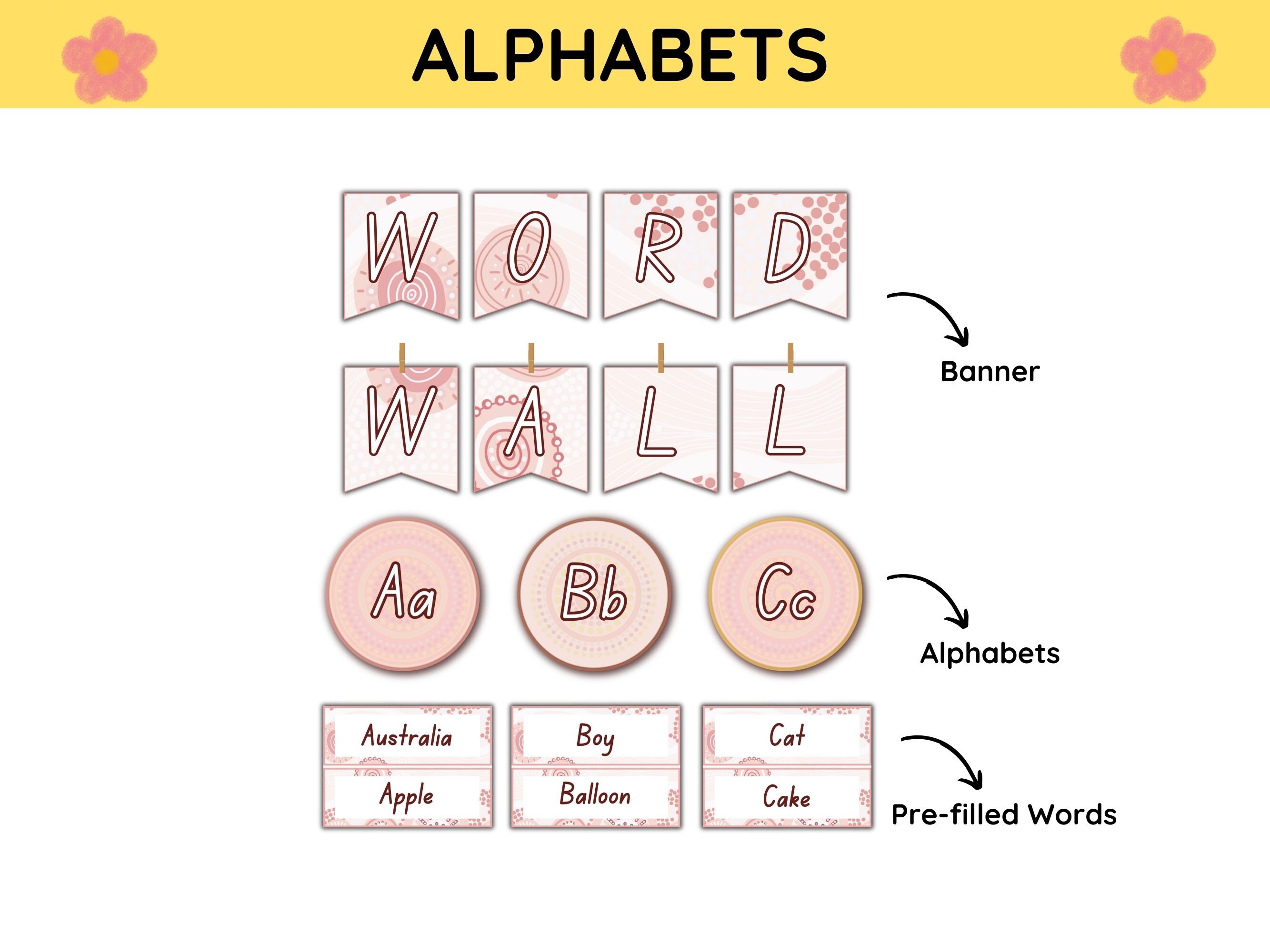 Indigenous Classroom Decor BUNDLE | Alphabets Word Wall + Numbers ...