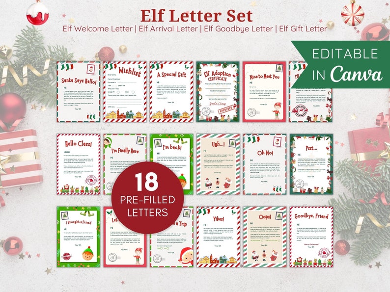EDITABLE Elf Letter, Elf Welcome Letter, Elf Arrival Letter, Elf ...