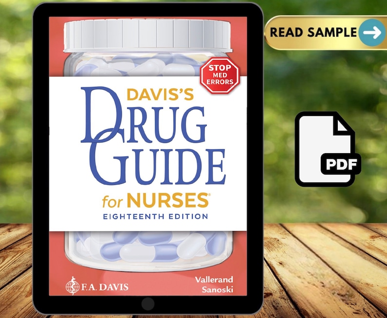 Davis's Drug Guide for Nurses Digital Download PDF - Etsy