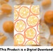 Printable A9 Greeting Card Hand-painted Orange Slice Printable Card for ...