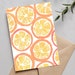 Printable A9 Greeting Card Hand-painted Orange Slice Printable Card for ...
