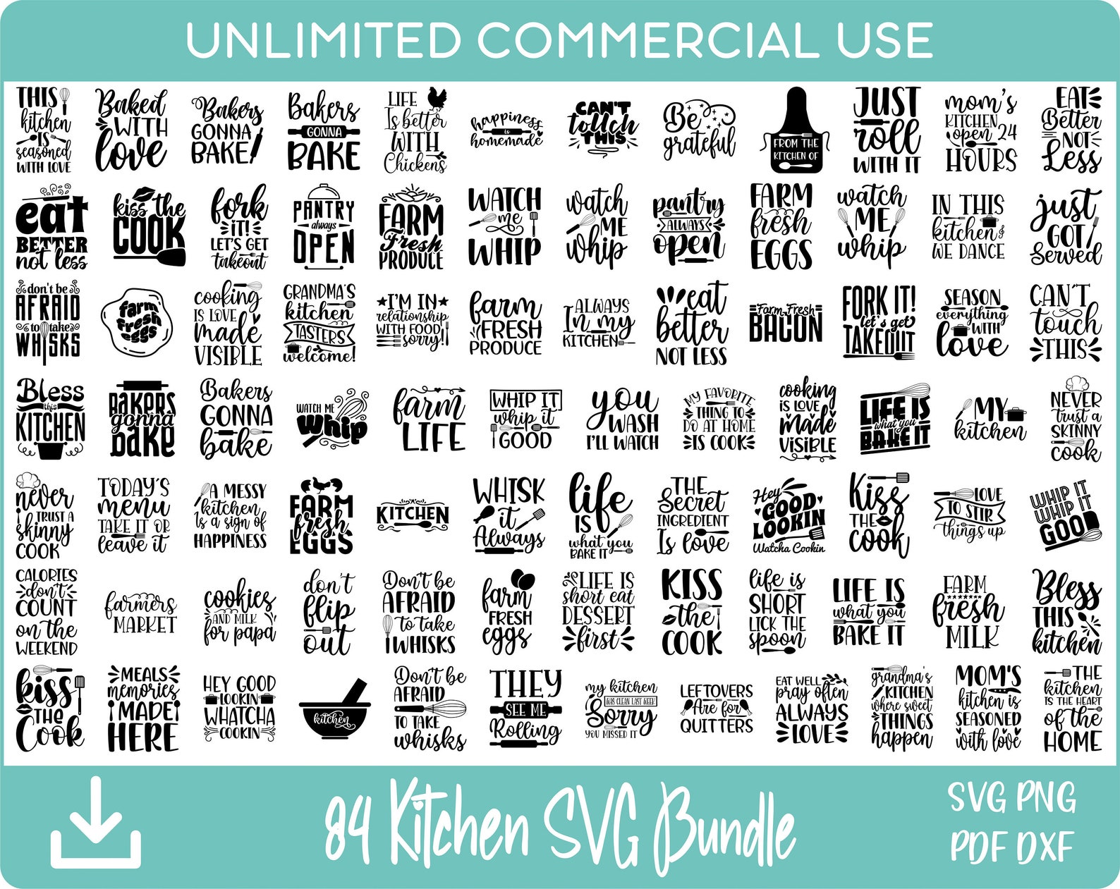 84 Kitchen Designs Svg, Cutting Board Svg, Kitchen Towel Svg, Pot ...