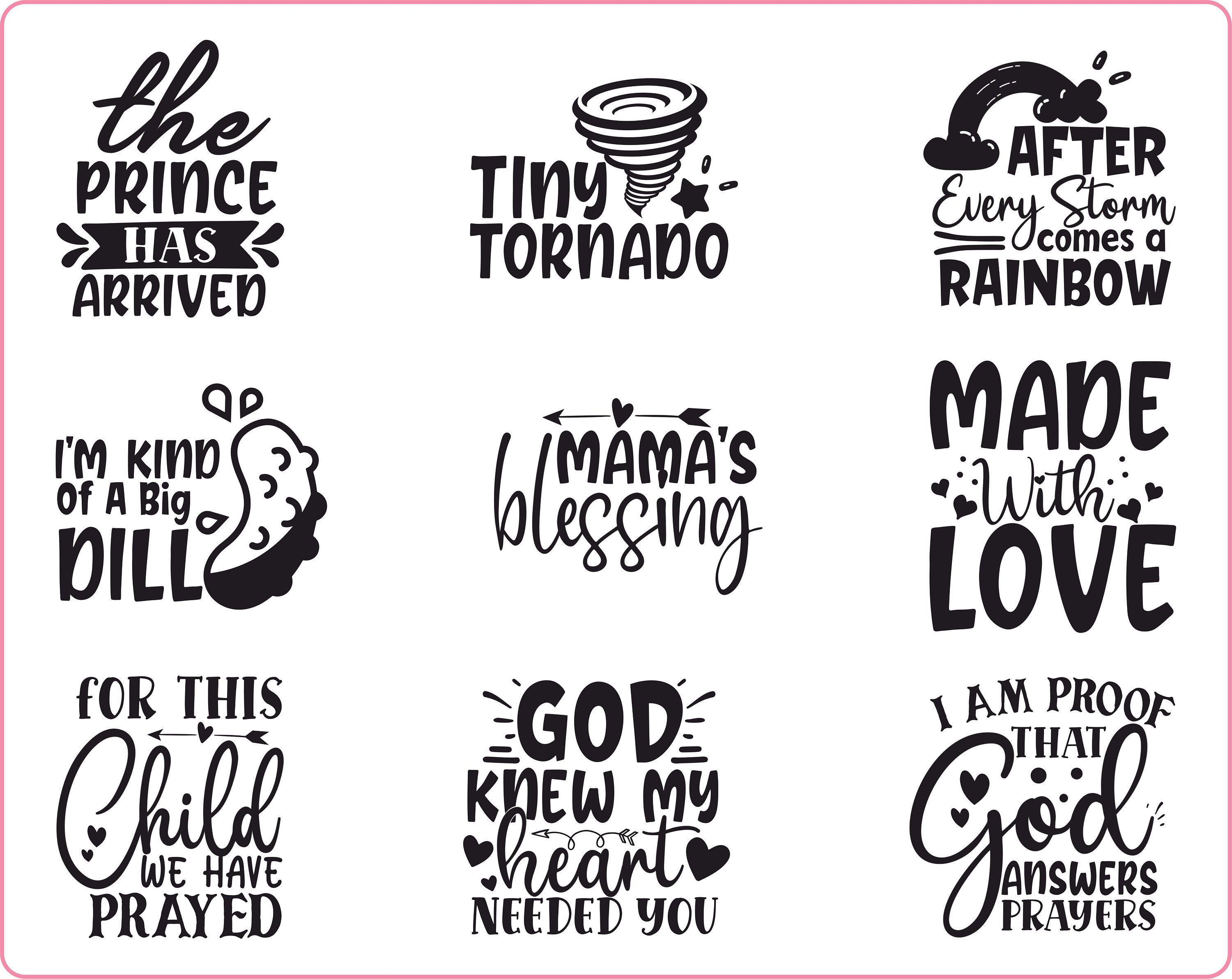 30 Baby Quotes SVG Bundle, Funny Baby Svg, Baby Sayings Svg, for Cricut ...