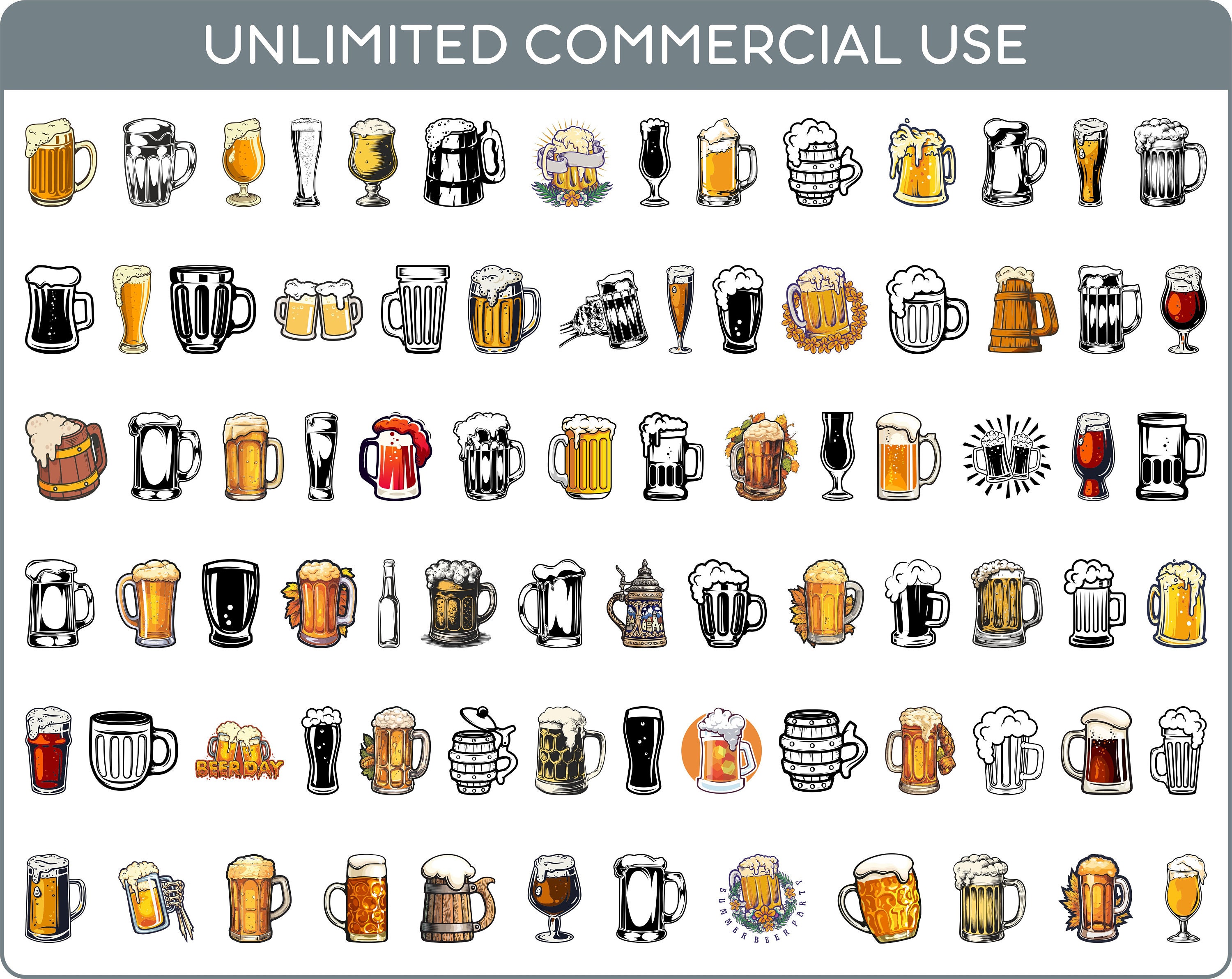 82 Beer Svg Bundle, Beer Clipart, Beer Mug Svg, Funny Beer Svg, for ...