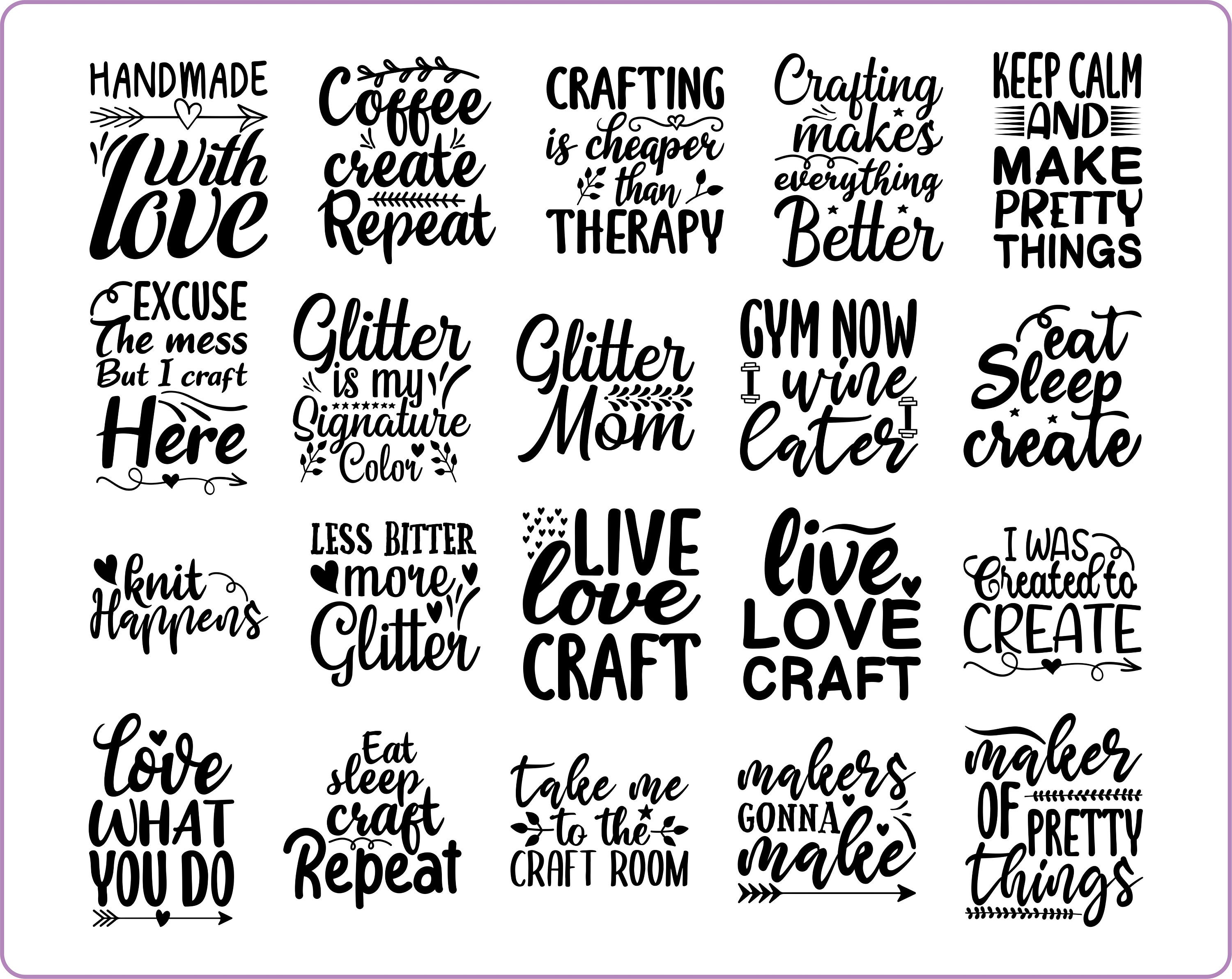 40 Crafting Quotes SVG Bundle, Crafter SVG, Hobbies SVG for Cricut ...