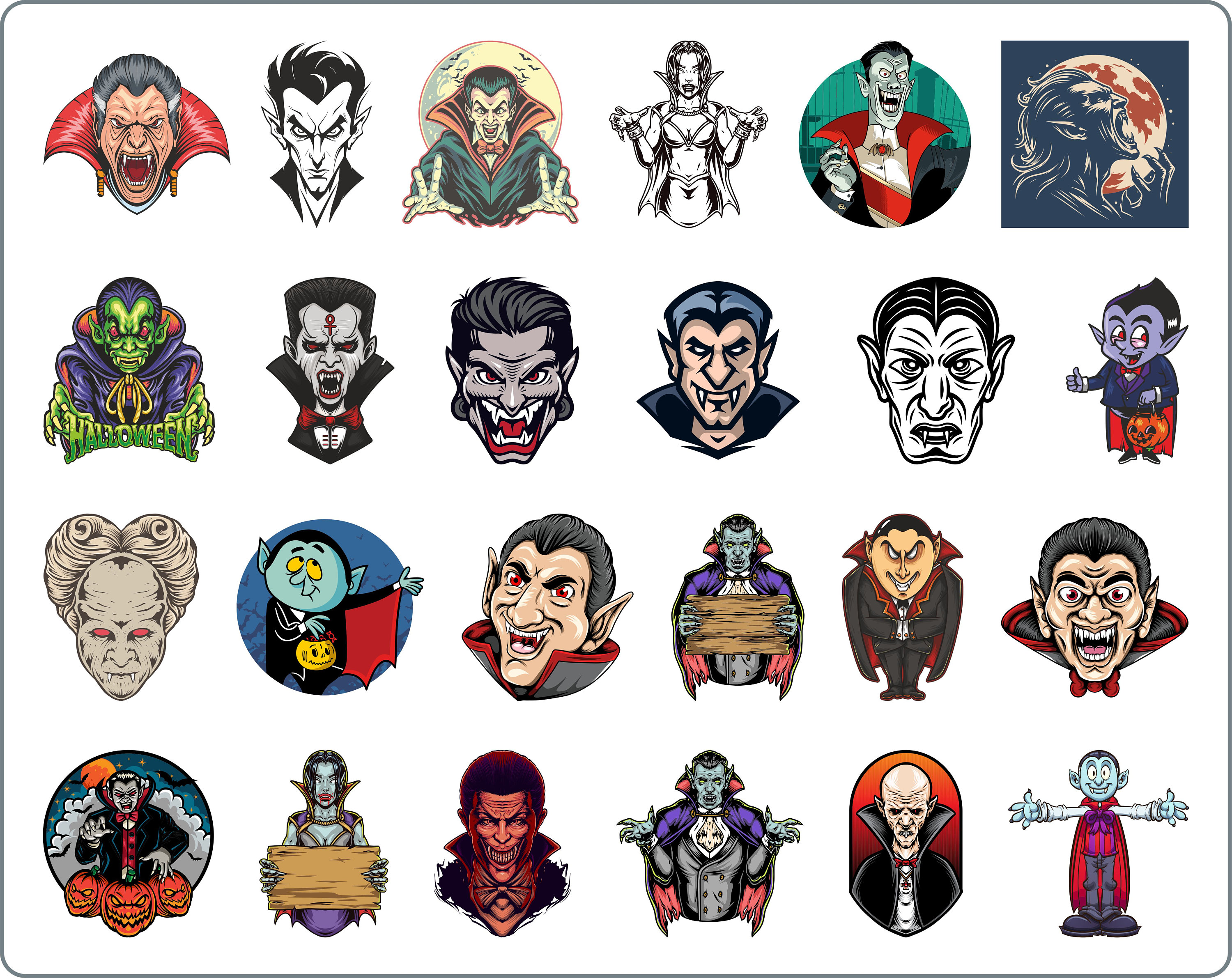 82 Vampire Svg Bundle, Dracula Clipart, Vampire Fangs, for Cricut ...