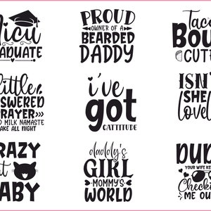 30 Baby Quotes SVG Bundle, Funny Baby Svg, Baby Sayings Svg, for Cricut ...