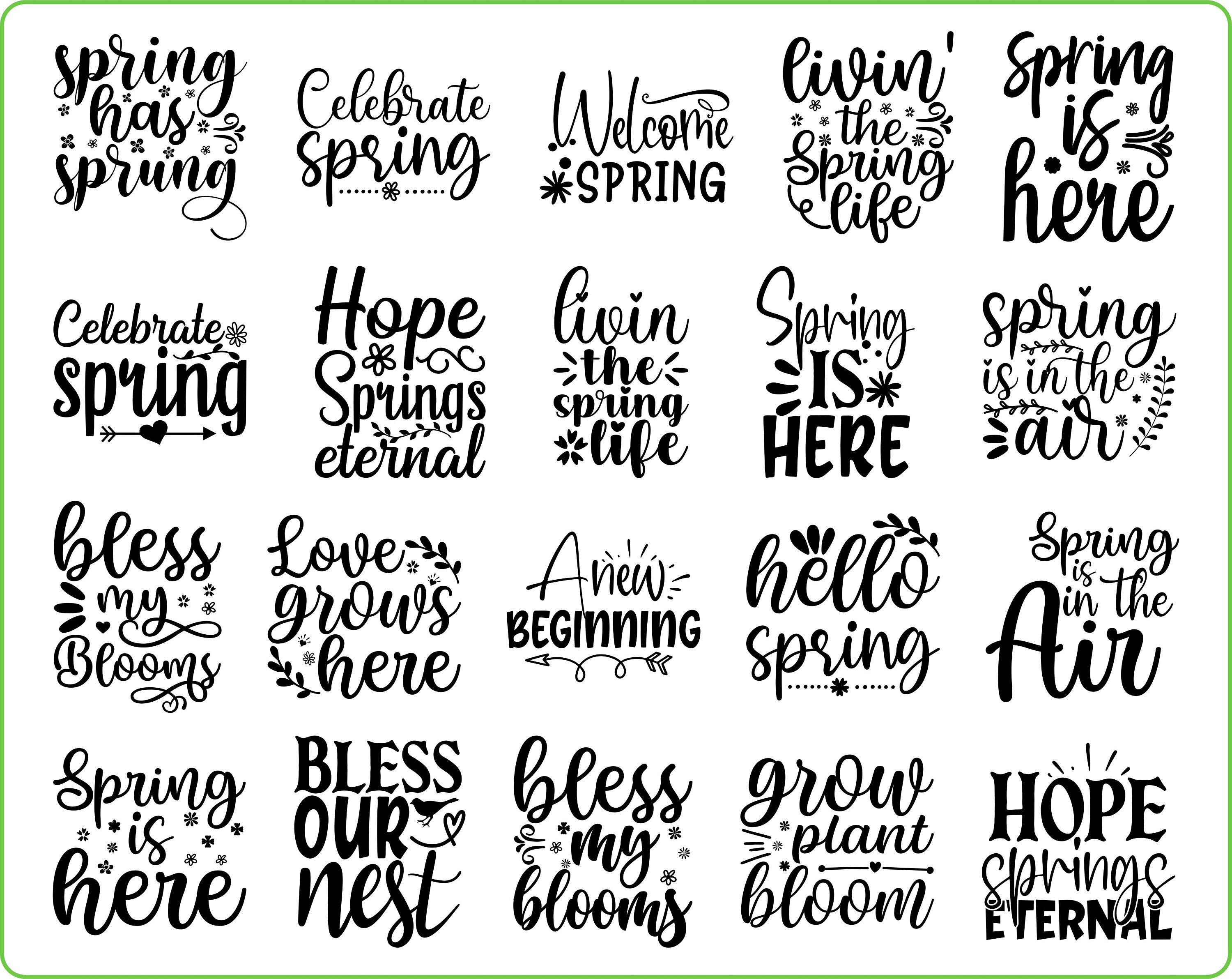 39 Spring Quotes SVG Bundle, Hello Spring Svg, Spring Shirt Svg for ...