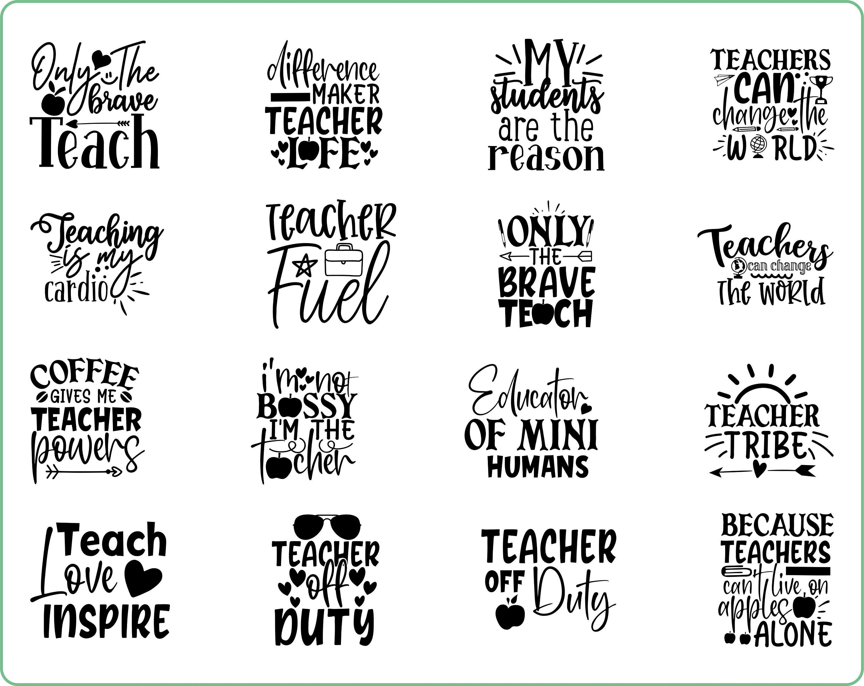 45 Teacher Quotes SVG Bundle, School SVG, Back to School SVG, for ...