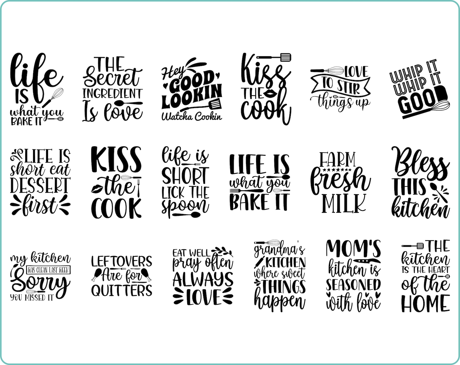 84 Kitchen Designs Svg, Cutting Board Svg, Kitchen Towel Svg, Pot ...