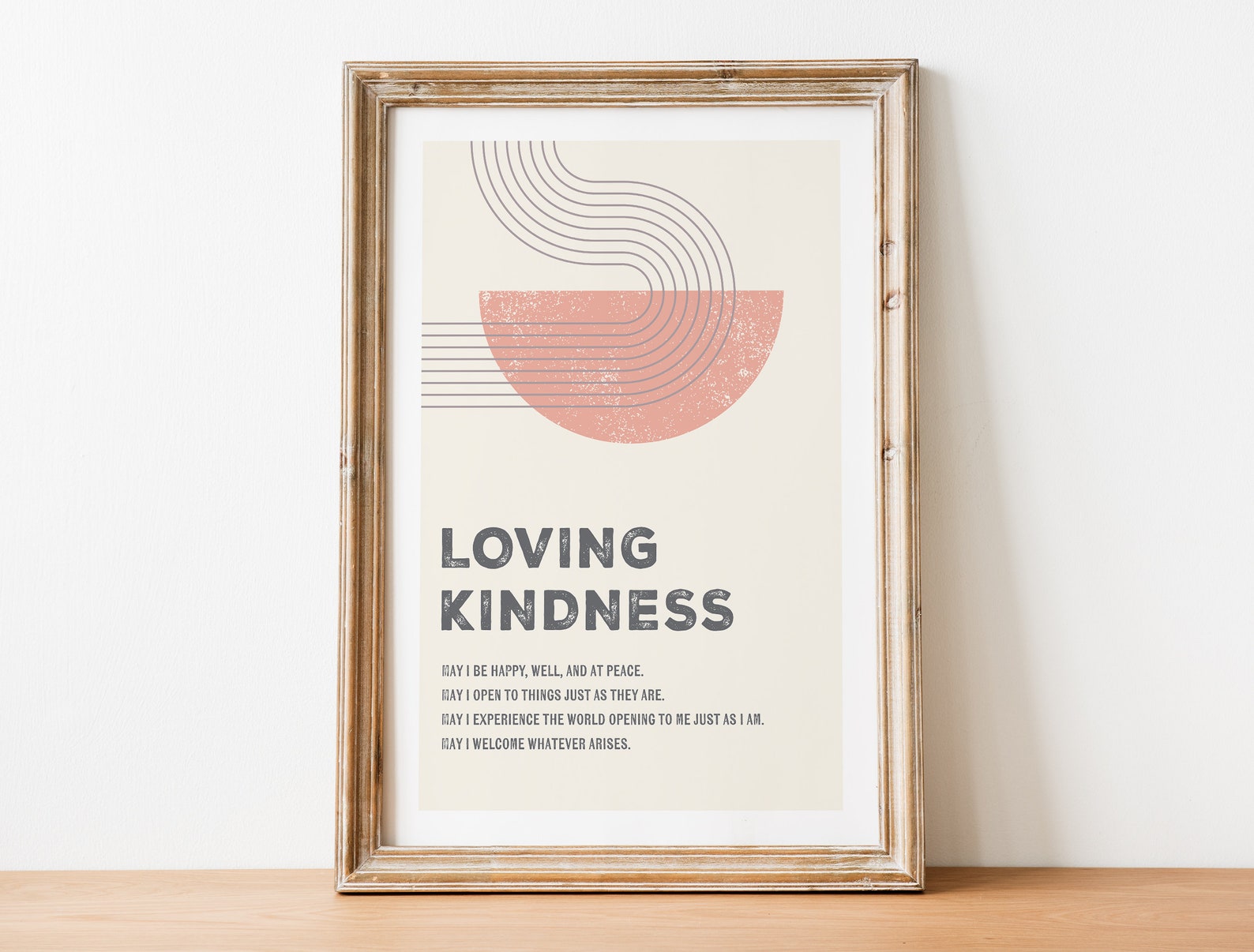 LOVING KINDNESS Wall Art Print, Mindfulness Meditation Prayer Practice ...